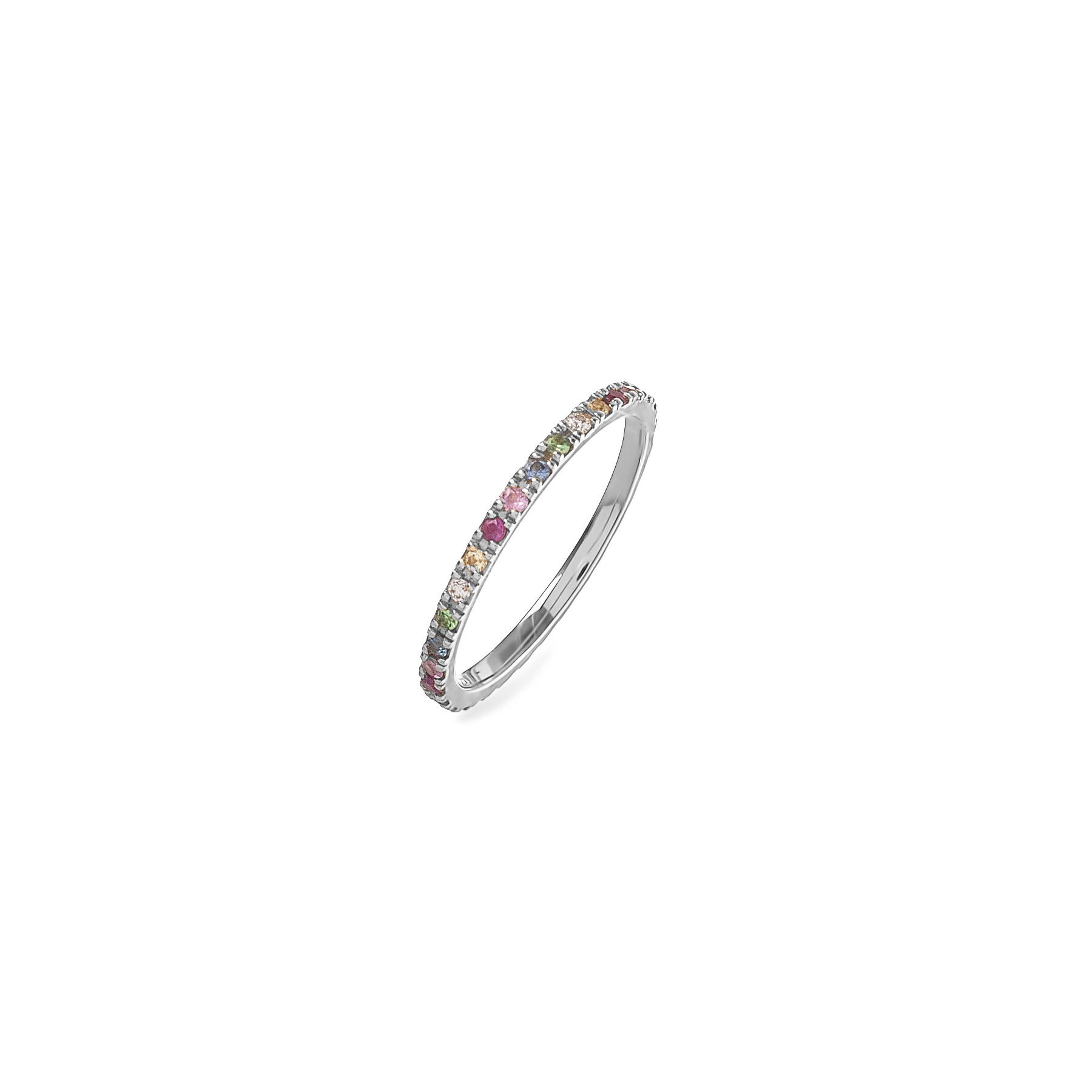 Rainbow Eternity Ring