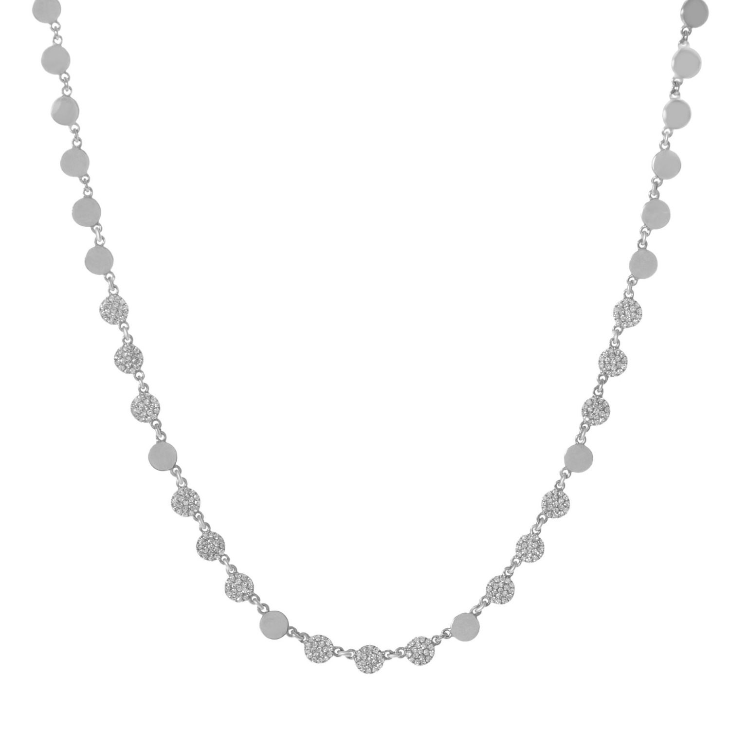 Multi Disc Diamond Necklace - Moondance Jewelry Gallery