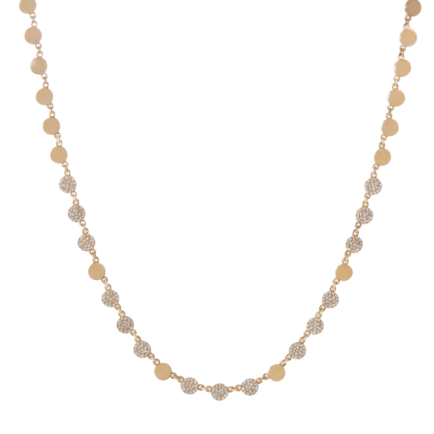 Multi Disc Diamond Necklace - Moondance Jewelry Gallery