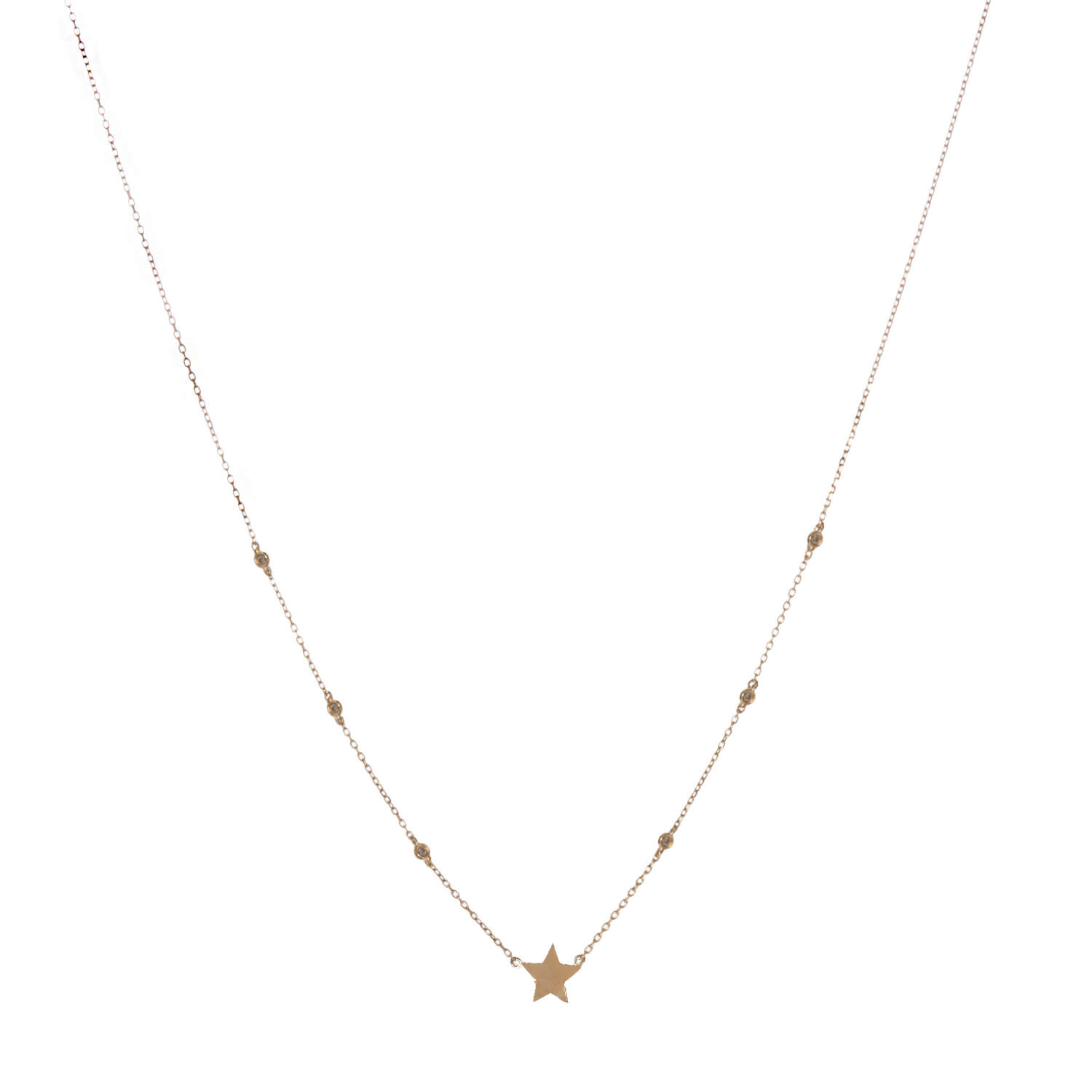 Mini Star & Diamonds Necklace - Moondance Jewelry Gallery