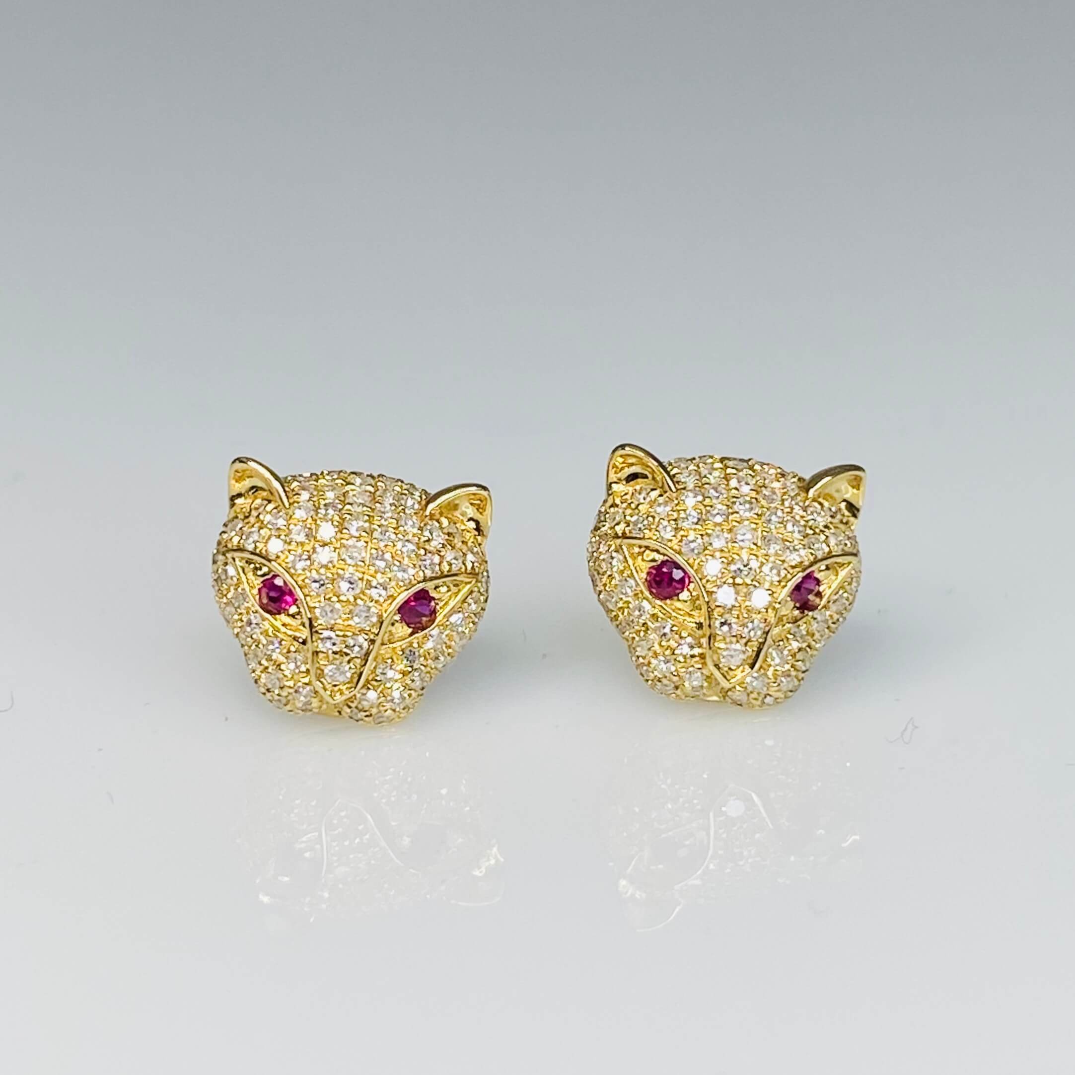 Large Panther Earrings - Moondance Jewelry Gallery